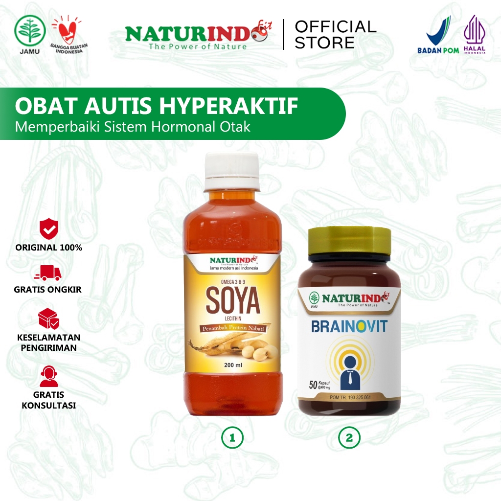 Jual NATURINDO FIT - Obat Herbal Autis Hyperaktif (Memperbaiki sistem ...