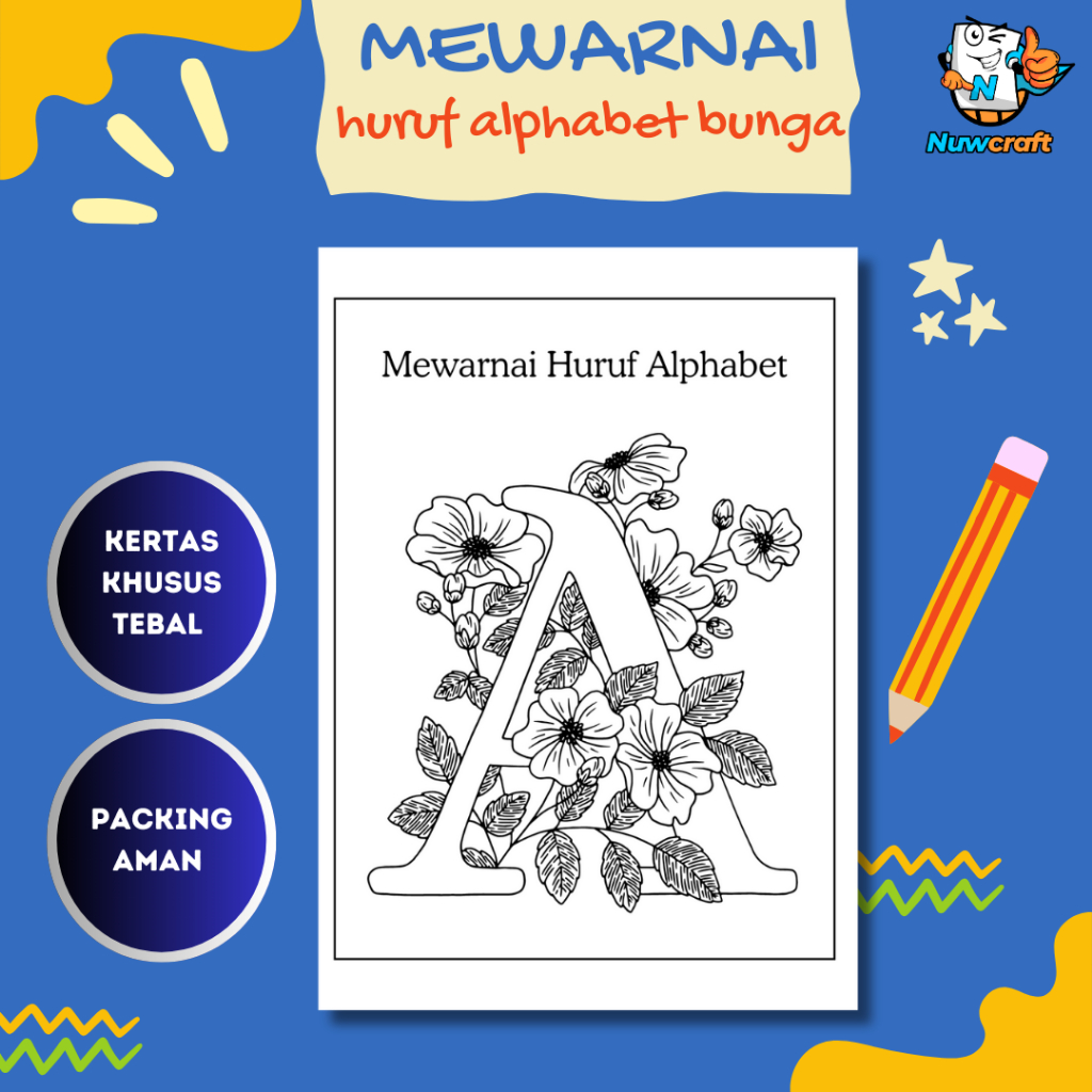 Jual Nuwcraft KERTAS MEWARNAI / COLORING / KERTAS GAMBAR / MEWARNAI ...