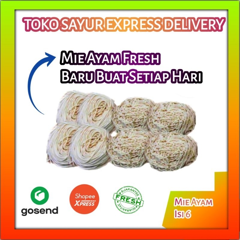 Jual Mie Ayam Mie Gacoan Mentah 1 Bungkus isi 6 - Sayur Express ...