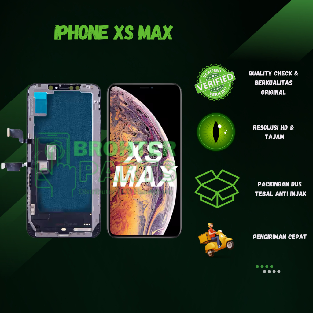 Jual LCD IPHONE XS MAX ORIGINAL TOUCHSCREEN COMPLETE FULLSET FHD HD+ ...