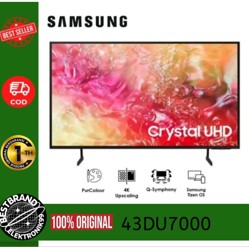 Jual SAMSUNG 43INCH UA43DU7000 CRYSTAL UHD 4K SMART TV UA43DU7000KXXD ...