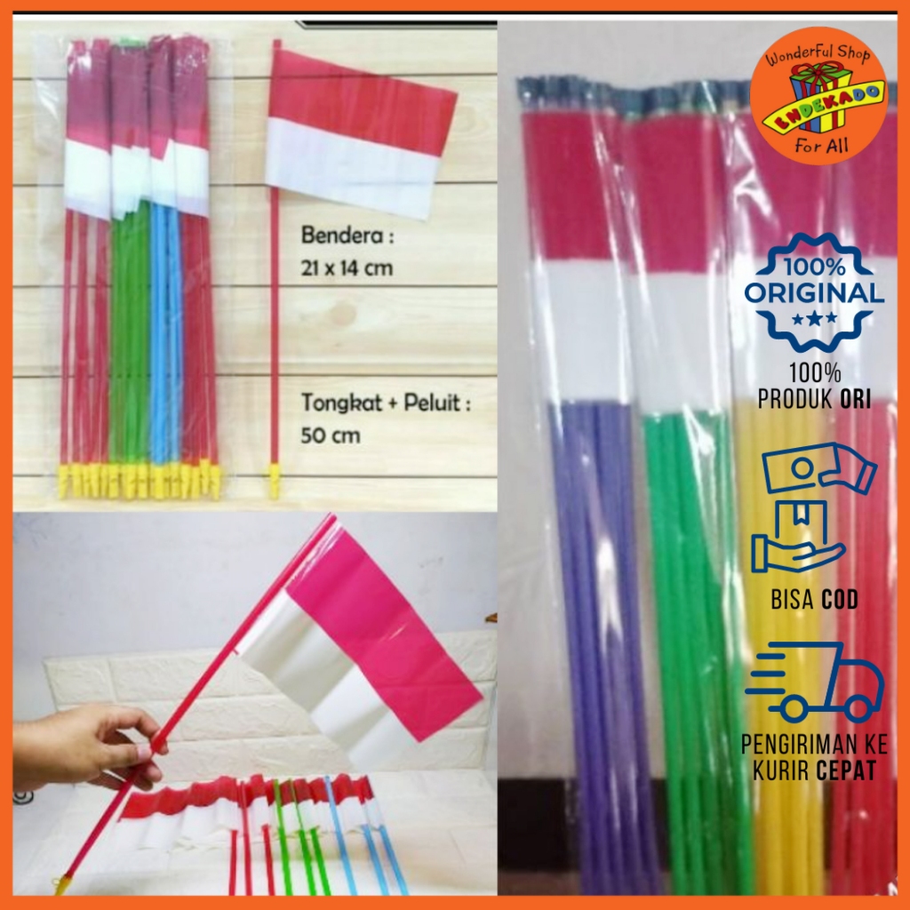 Jual MAKASSAR! BENDERA PLASTIK - Hiasan Kemerdekaan | Shopee Indonesia