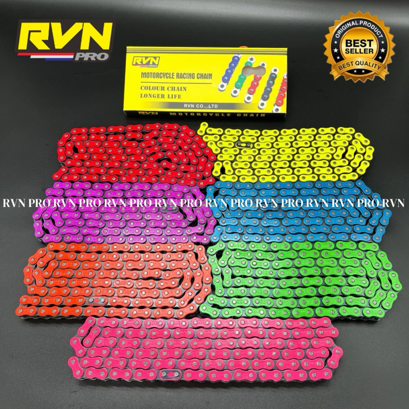 Jual RANTAI RANTE RVN RACING WARNA GOLD 428H 130L 415 H 130L RVN RACING ...