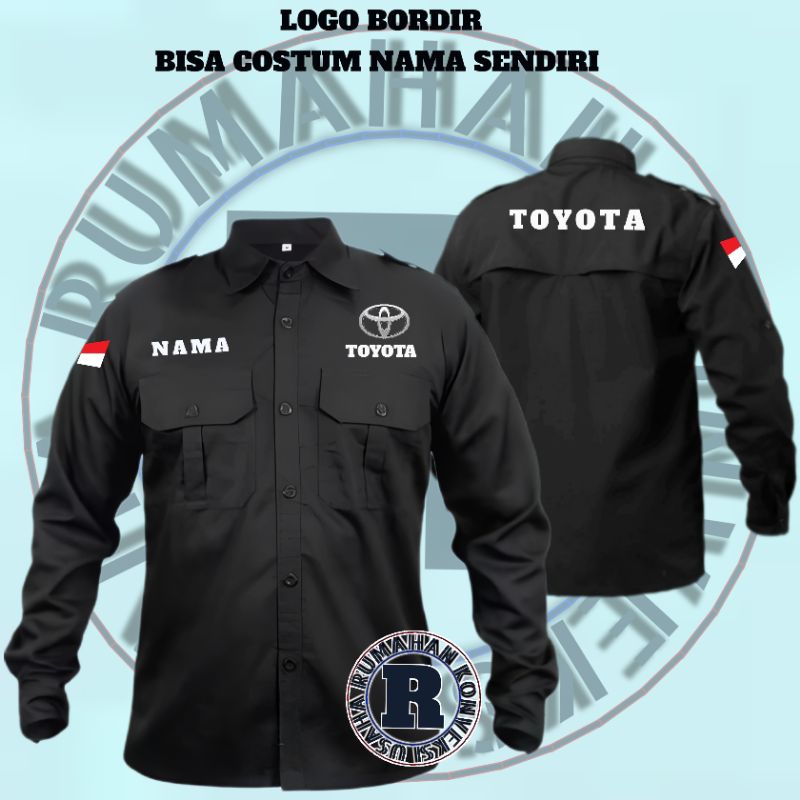 Jual kemeja toyota / kemeja pdh toyota / kemeja pdl toyota / baju ...