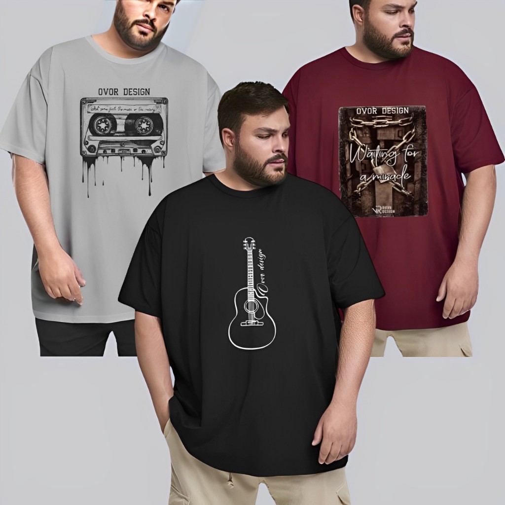 Jual (Isi 3pcs) KAOS PRIA JUMBO KAOS PRIA BIG SIZE KAOS JUMBO LENGAN PENDEK BAHAN KATUN 2XL-5XL ...