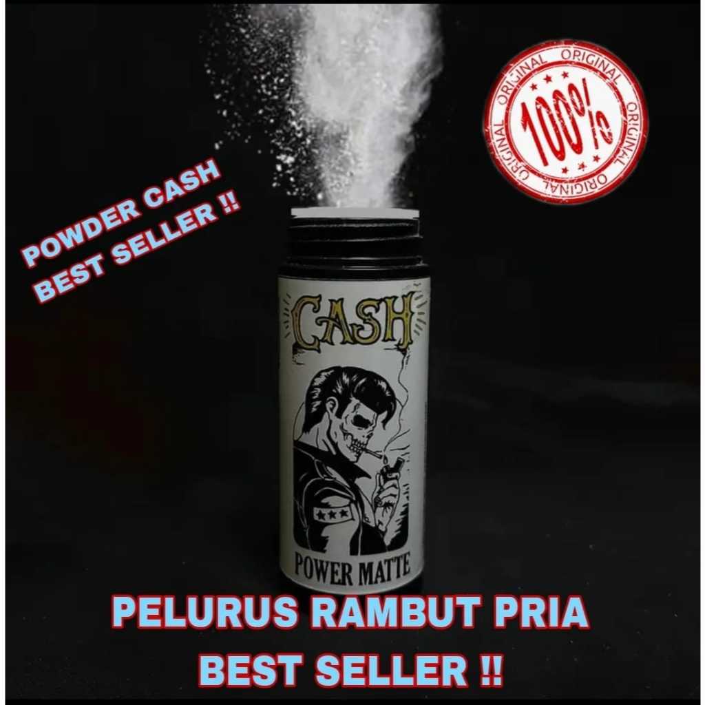 Jual Cash Power Matte Hair Powder Hair Styling Rambut Pria Manjur ...