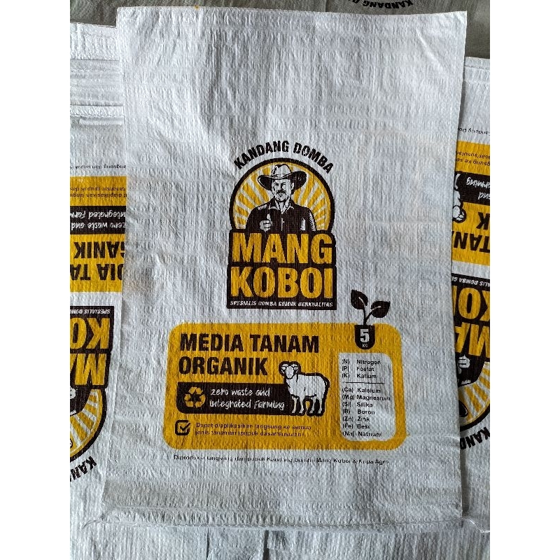 Jual karung putih 5kg, 30x45, custom sablon 2 warna 1 sisi | Shopee ...