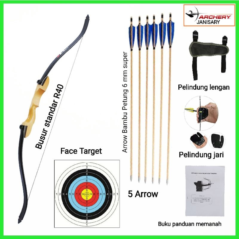 Jual Busur Panah Dewasa Paket 5 Arrow | Shopee Indonesia
