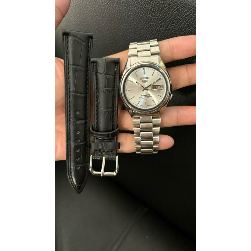 Jual Jam Tangan Seiko 5 Caliber 7009 Silver Dial Second Original With ...