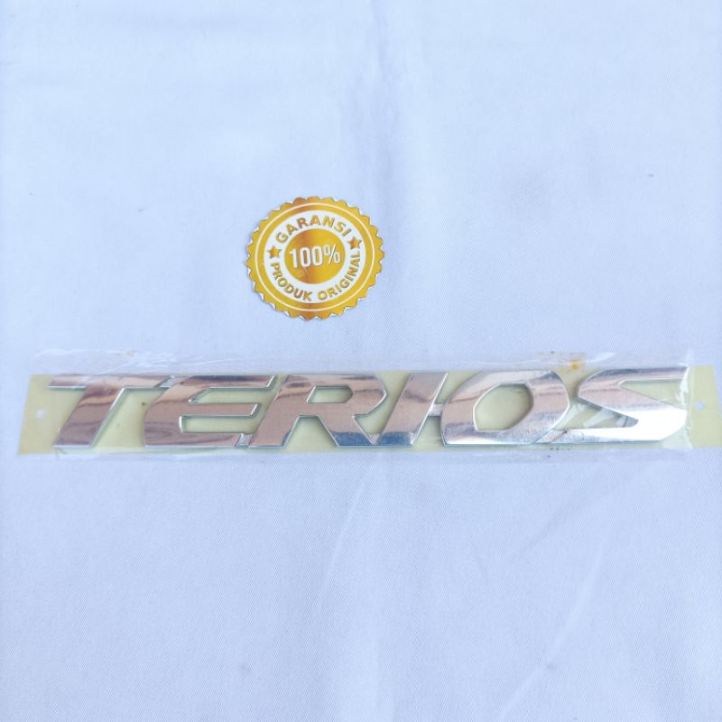 Jual emblem logo tulisan Terios silver original | Shopee Indonesia