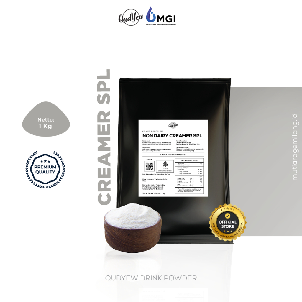 Jual Mutiaragemilang.id Qudyew Krimer Bubuk Creamer Powder 1Kg | Shopee ...