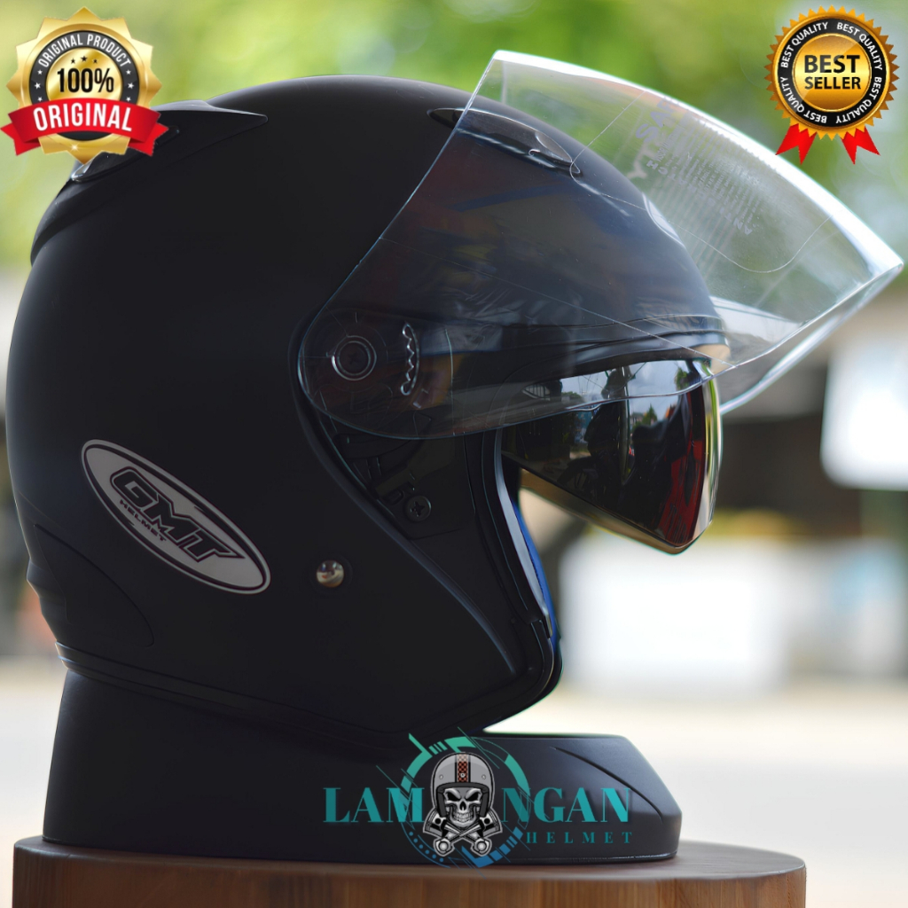 Jual Helm Half Face Original Double Visor Helem Motor SNI Murah Helmet ...