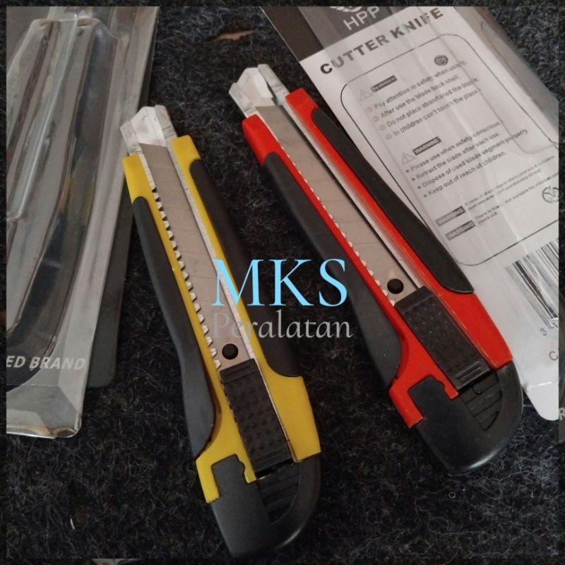 Jual HPP | Pisau Cutter 18mm | Cutter Besar Merk HPP | Cutter auto Lock ...