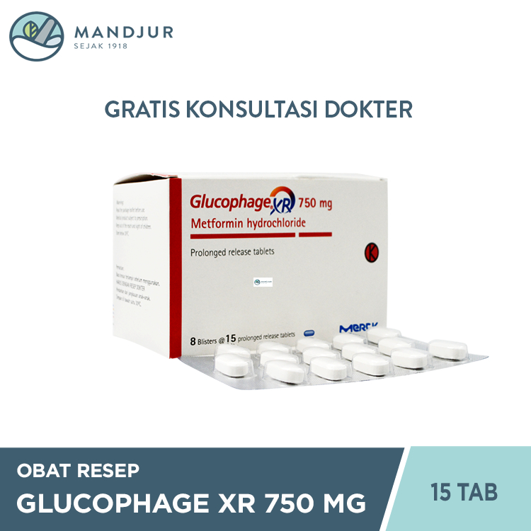 Jual Glucophage XR 750 Mg 15 Tablet | Shopee Indonesia