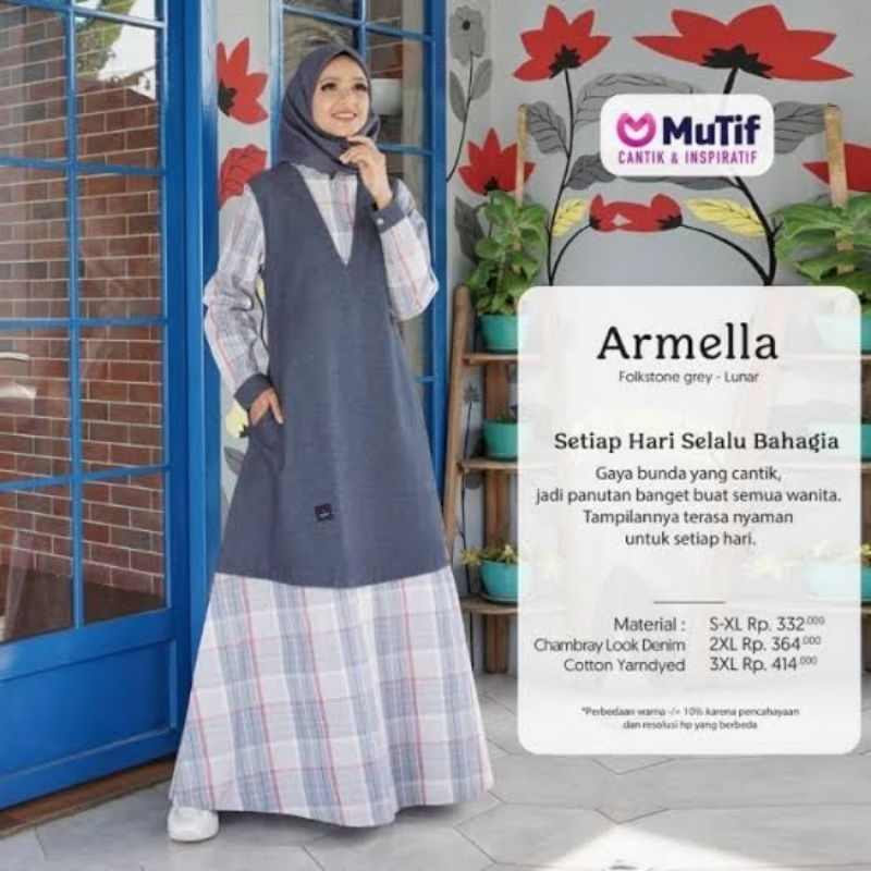 Jual Sarimbit Armella Flokstone Grey - Mutif Armella Flokstone Grey ...