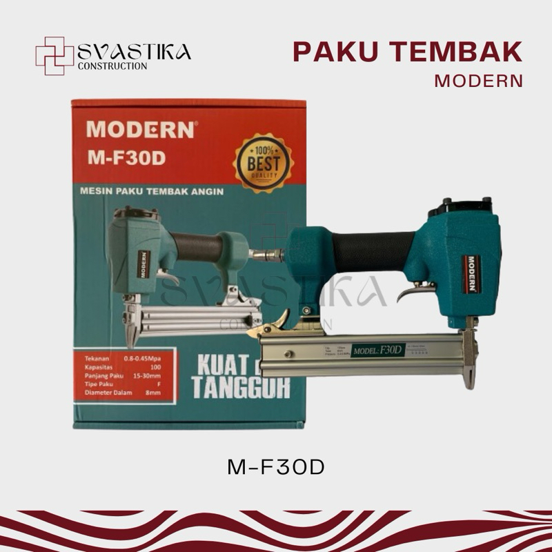 Jual Mesin Paku Tembak Angin MODERN M-F30D Air Nailer Paku Lurus Tembak ...