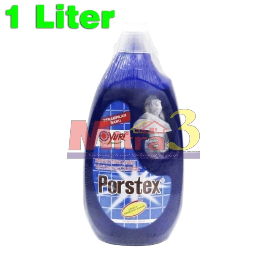 Jual uri PORSTEX Biru 1L Cairan Pembersih Noda Keramik Kamar Mandi ...