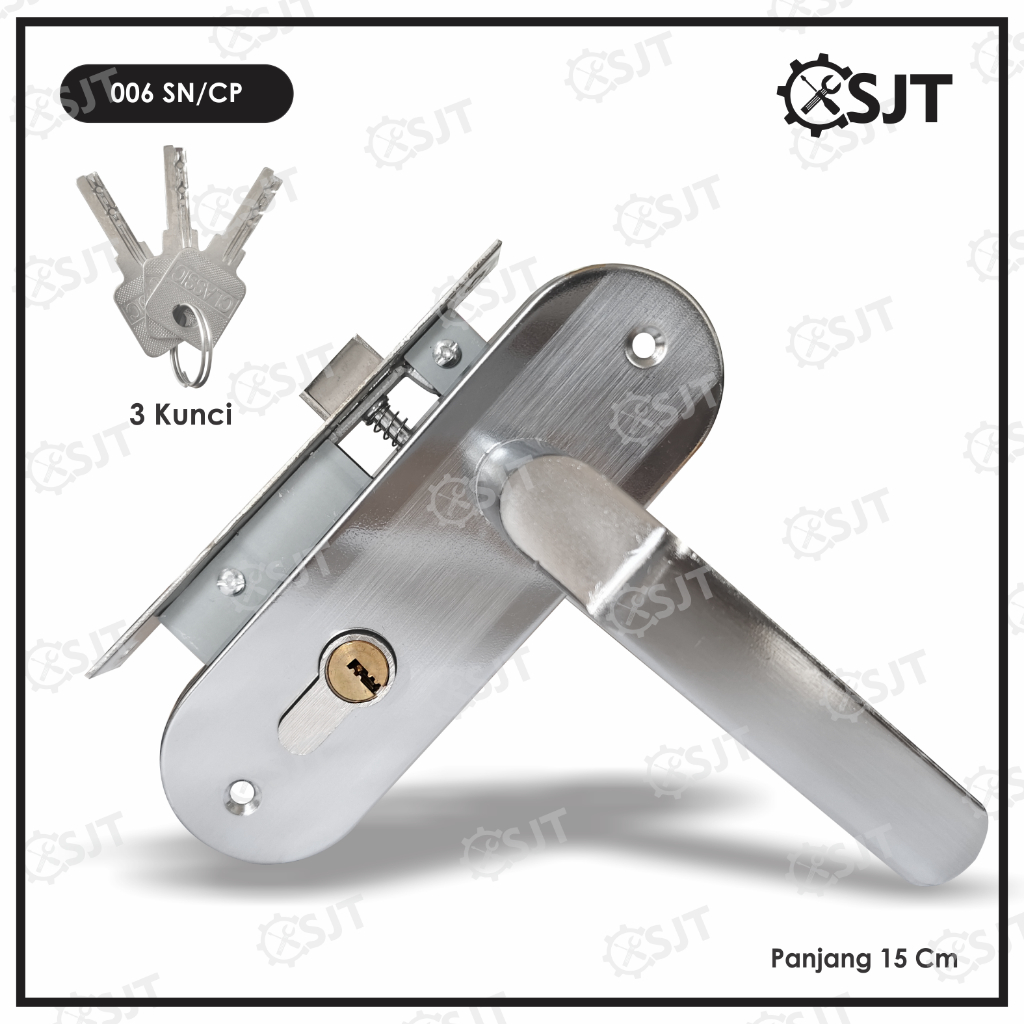 Jual Slot Kunci Handle Handel Hendel Pintu Rumah Set Kecil 15 Cm ...