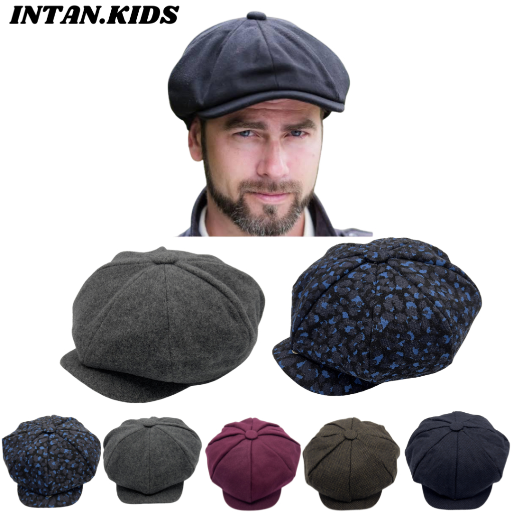 Jual Topi Vintage Baret Peaky Blinders Cap Newsboy Topi Apolo Baret ...