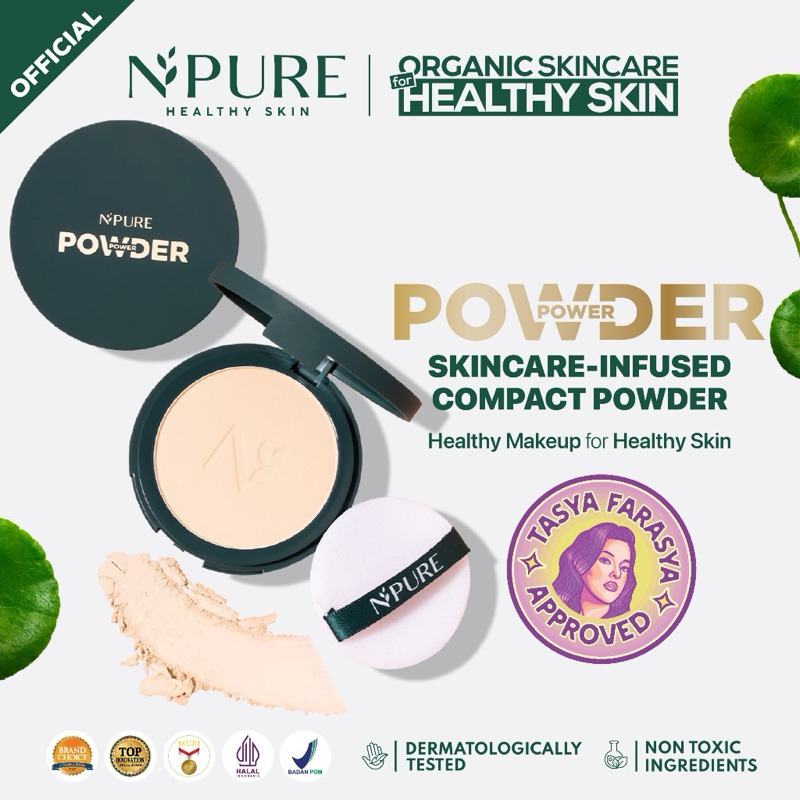 Jual N’PURE Compact Powder – Bedak Padat Natural, Tahan Lama ...
