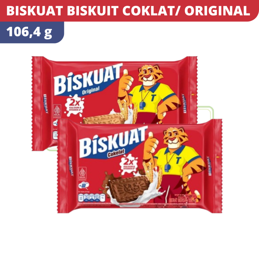 Jual BISKUAT BISKUIT ORIGINAL/ COKLAT 106,4GR | Shopee Indonesia