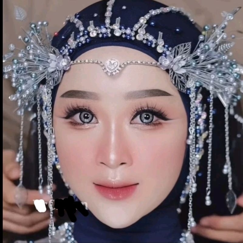 Jual headpiece murah,bandana pengantin mutiara bindi juntai , hiasan ...