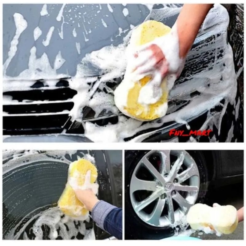 Jual Sponge Busa Cuci Mobil Motor Piring Jumbo Kuning / Spon Cuci Mobil ...