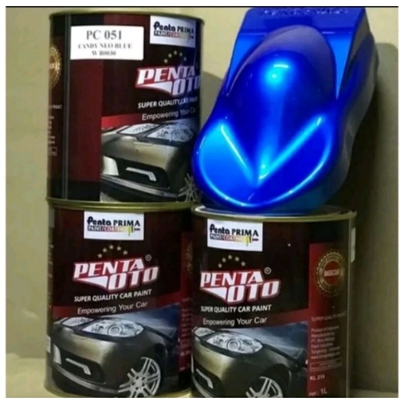 Jual Cat Candytone Neo Blue PC 051 PU Penta Oto Candy Tone Biru Muda ...