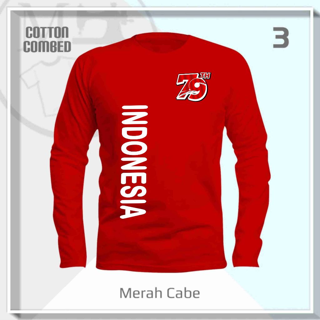 Jual Kaos 17 agustus / 672 / kaos pria dan wanita / kaos logo hut ri ke 79 tahun 2024 / kaos ...