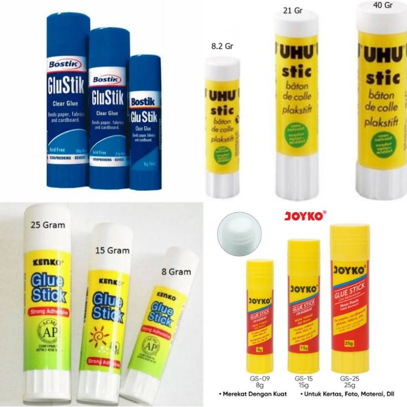 Jual GLUE STICK PAPER ADHESIVE LEM STIK LEM BATANG PUTAR PEREKAT KERTAS ...