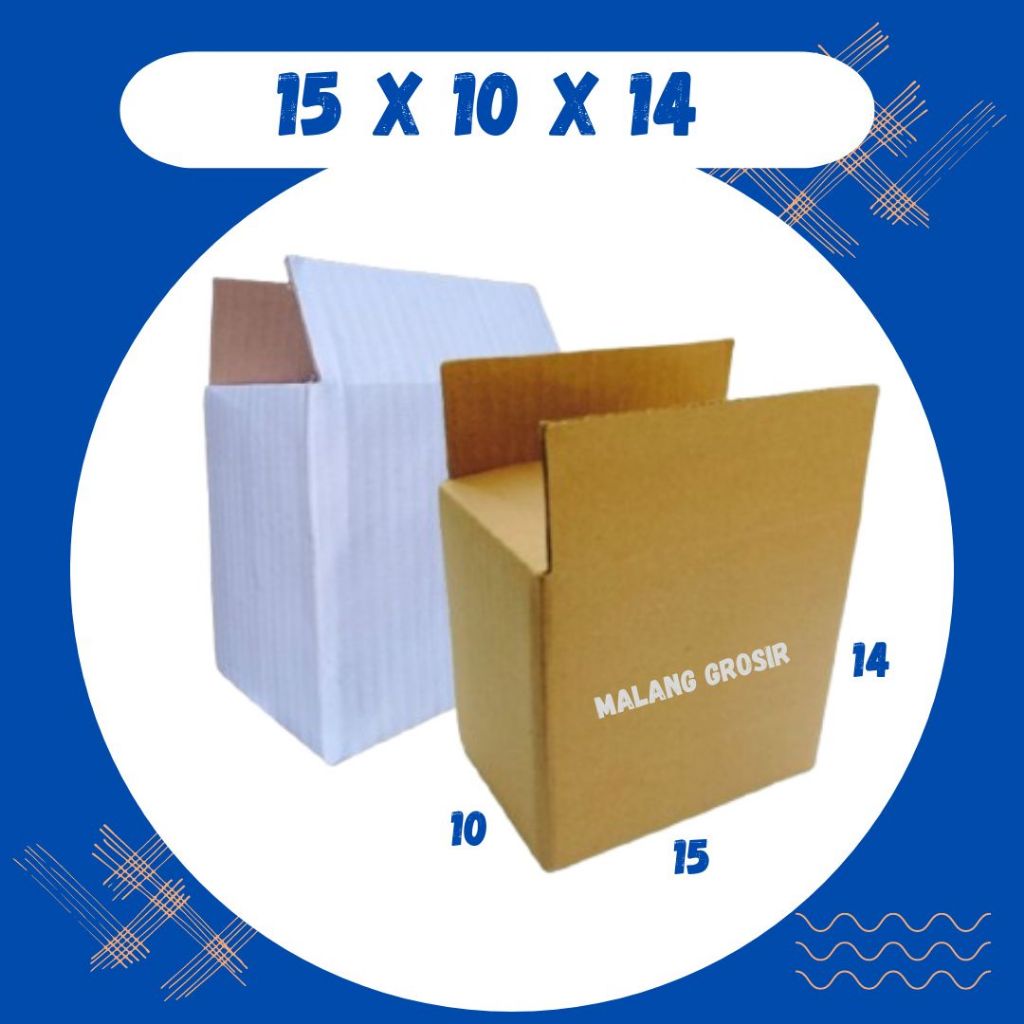 Jual Karton 15x10x14 Kardus A0 Packing Dus Kotak Kemasan Box Aksesoris ...