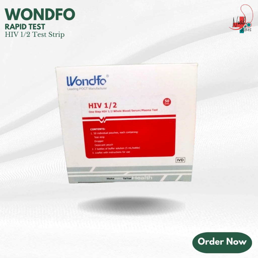 Jual HIV 1/2 STRIP TEST (50 TEST) | RAPID TEST WONDFO | Shopee Indonesia