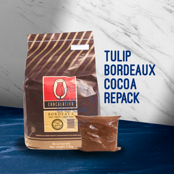 Jual ( Repack ) Tulip Bordeaux Cocoa ( 250, 500 gr ) Bubuk Cacao Kokoa ...