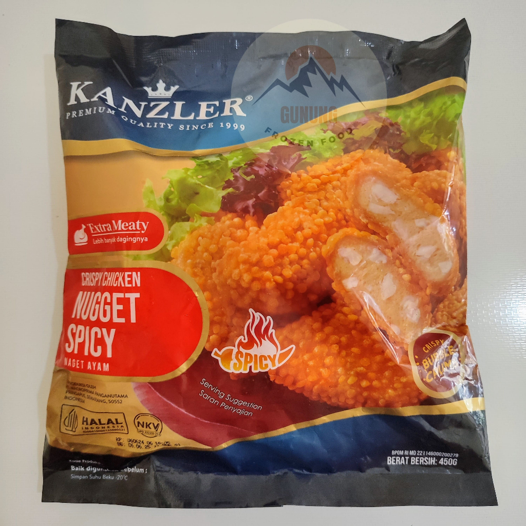 Jual Kanzler Crispy Nugget Spicy 450gr | Shopee Indonesia