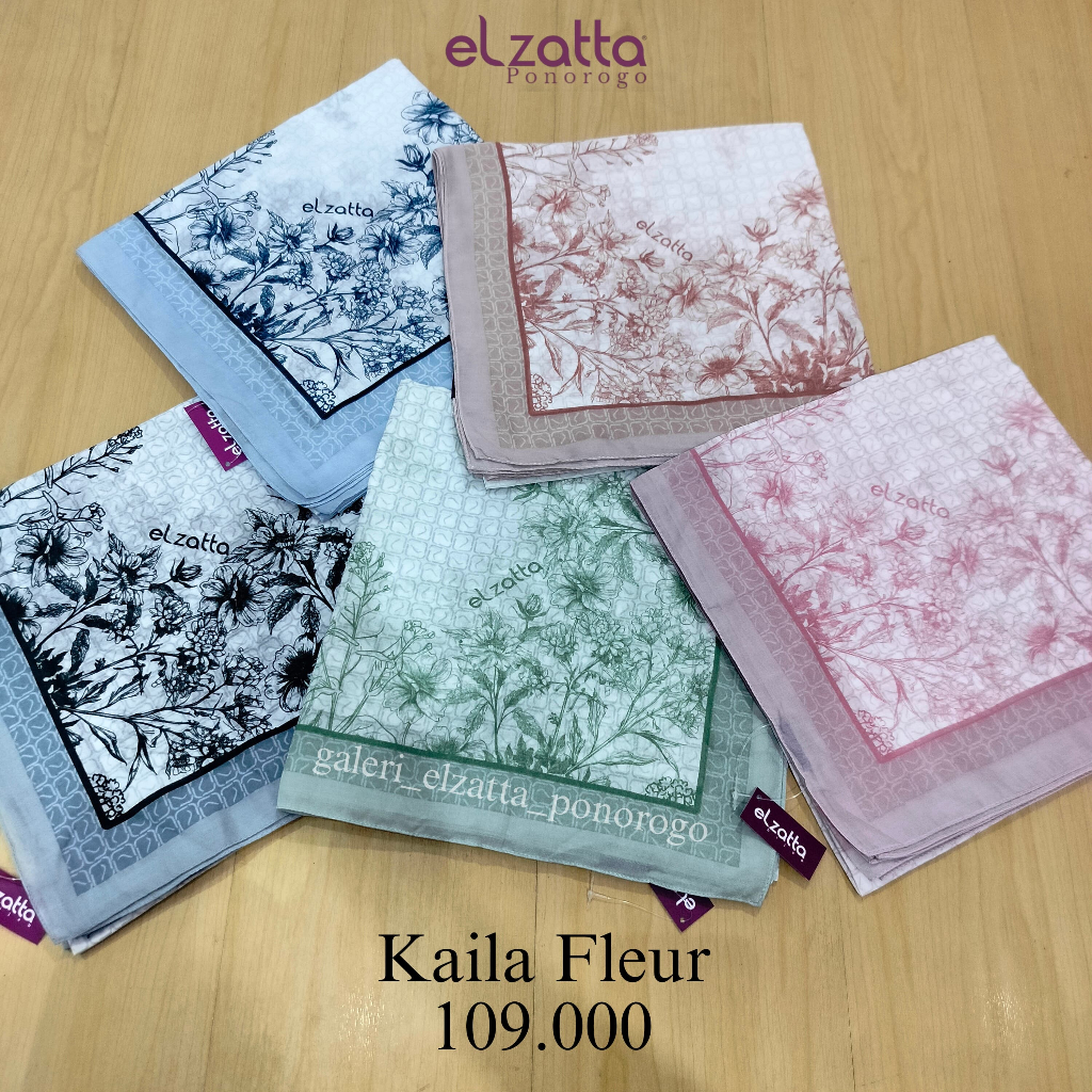 Jual ELZATTA HIJAB KAILA FLEUR SCARF JILBAB KERUDUNG SEGIEMPAT MOTIF (PONOROGO) | Shopee Indonesia
