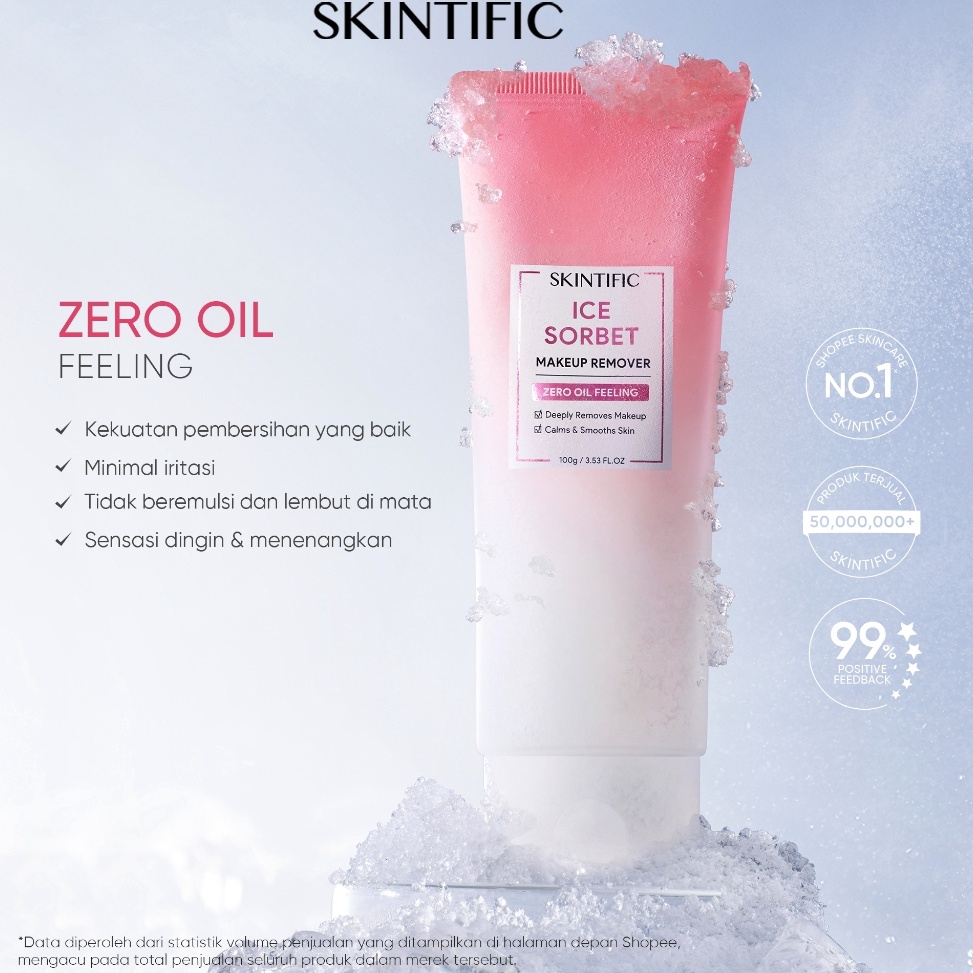 Jual KODE C89Y NEW LAUNCH on 2 Feb SKINTIFIC Ice Sorbet Makeup Remover ...