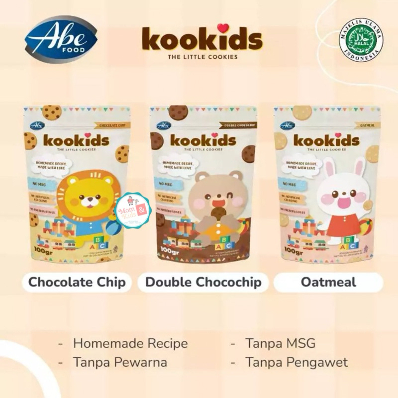 Jual ABE FOOD Kookids The Little Cookies | Cookies Anak | Biskuit Snack ...