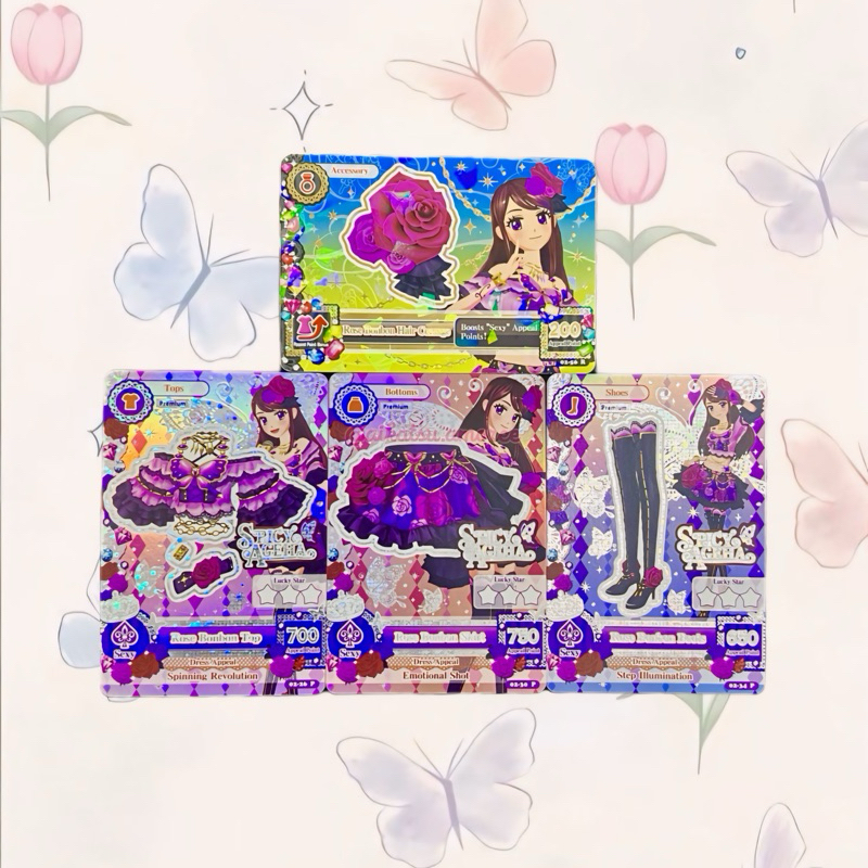 Jual Aikatsu Premium Spicy Ageha Rose Bonbon Set Ran Shibuki | Shopee Indonesia