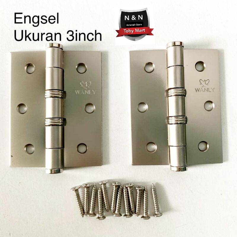 Jual Engsel jendela 3 inch - Engsel pintu rumah stainless 3inch 4 inch ...