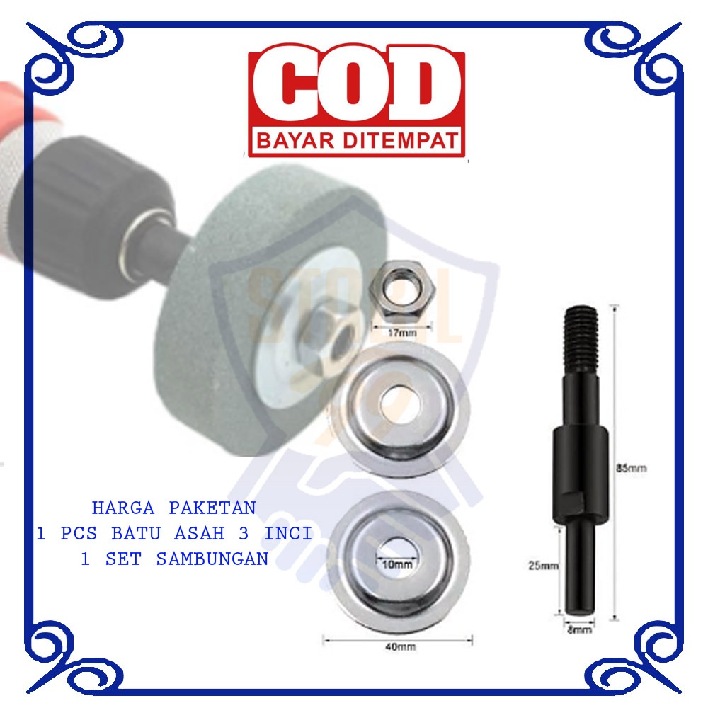 Jual adaptor mesin bor jadi gerinda alat putar arbor asah/poles/amplas ...