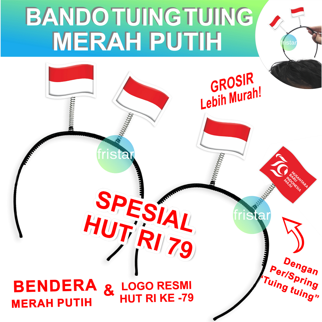 Jual Bando bendera merah putih atribut hiasan agustusan agustus ...
