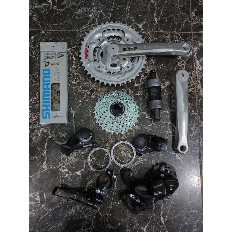 Jual Groupset Shimano 3 X 7 Speed Cassete TX30 Tourney TZ Original MTB ...