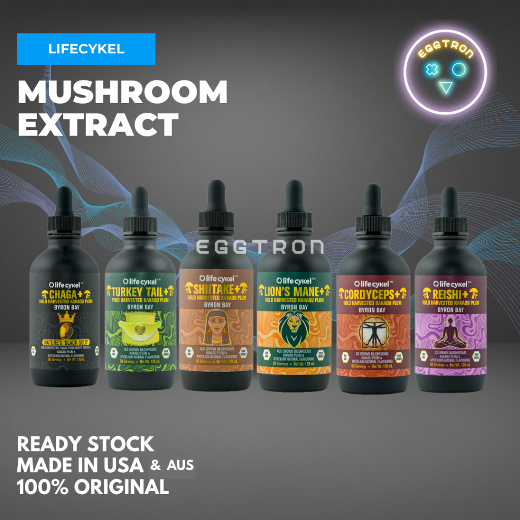 Jual LifeCykel Mushroom Extract 60 ml ekstrak jamur lion's mane reishi ...