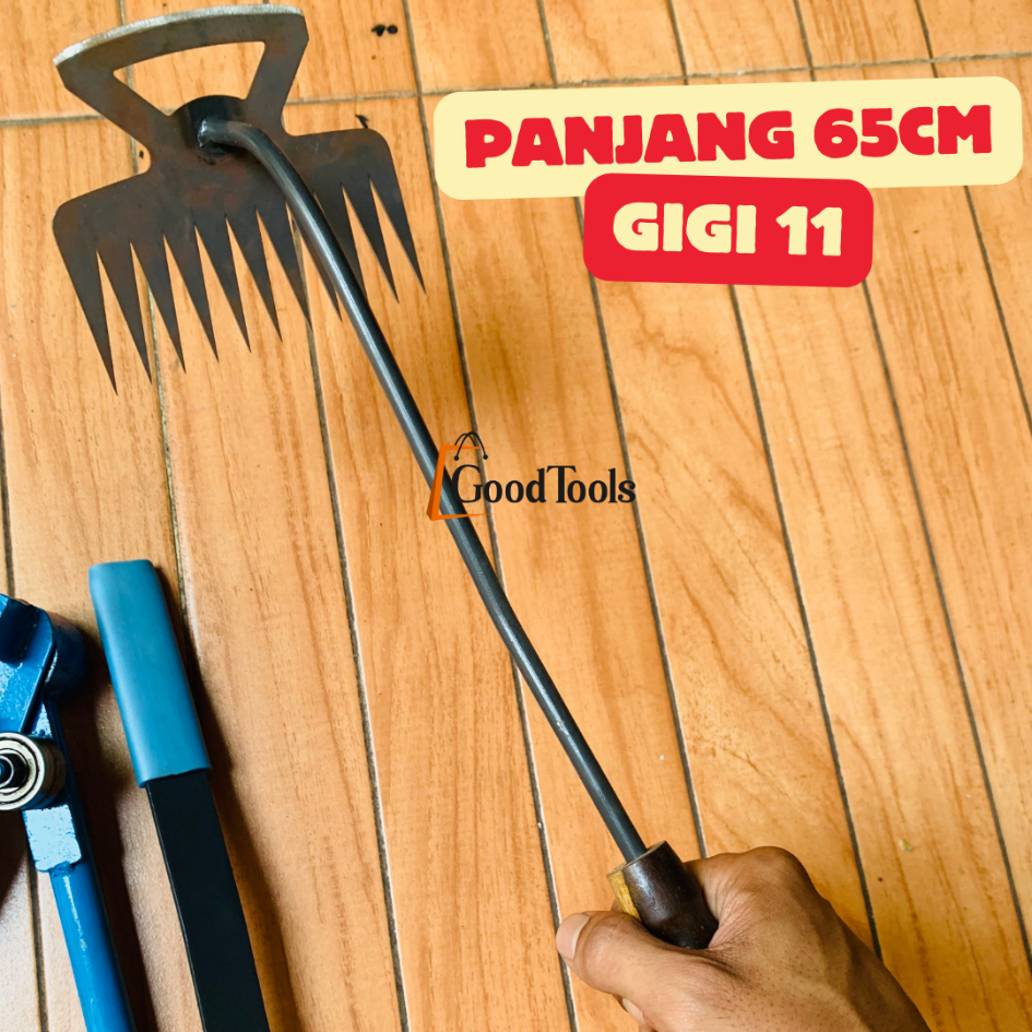 Jual Alat Pencabut Rumput gigi 11 panjang 65cm /Garden Cangkul 11 Gigi ...