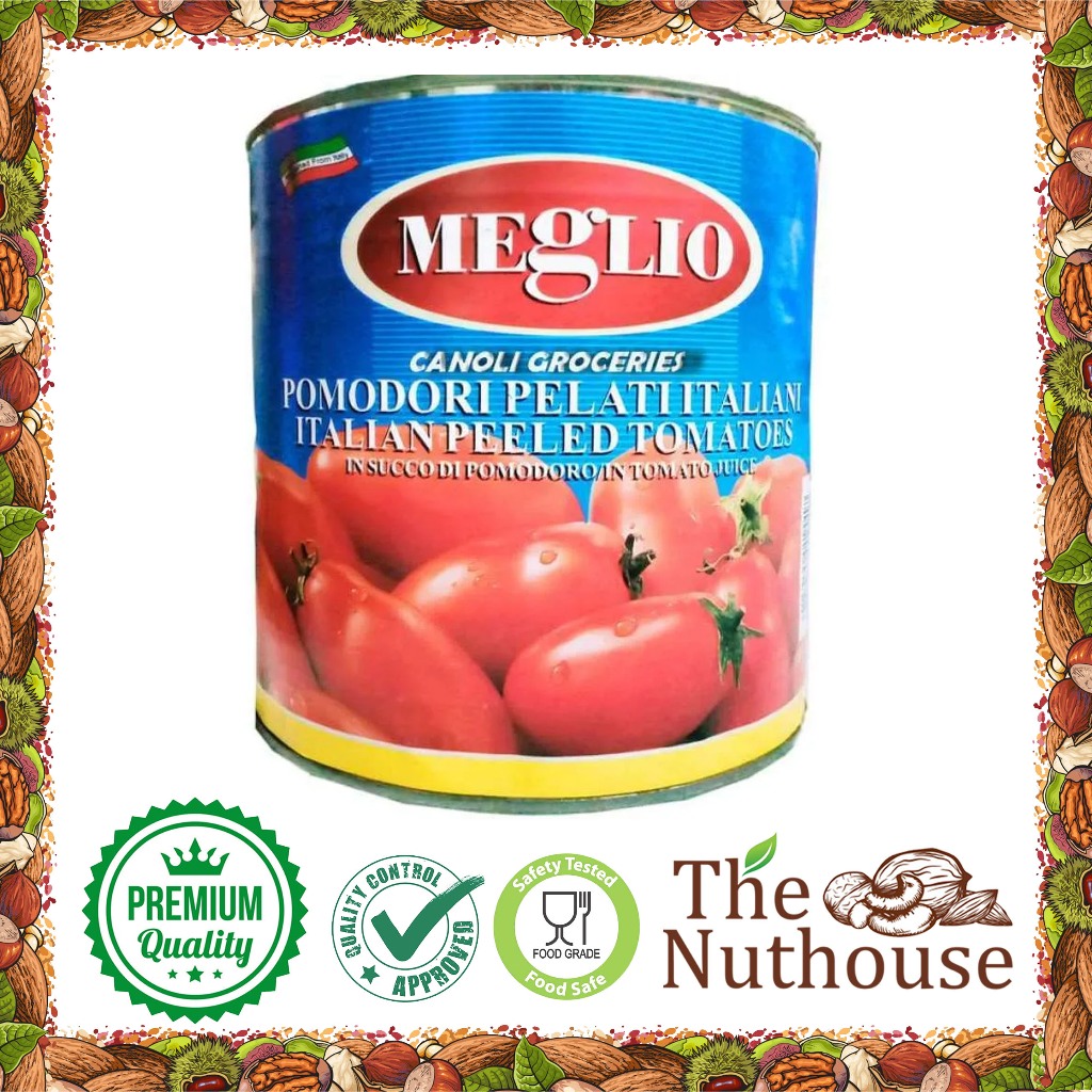 Jual Meglio Italian Whole Peeled Tomato / Tomat Kupas Utuh Itali 2.55kg ...