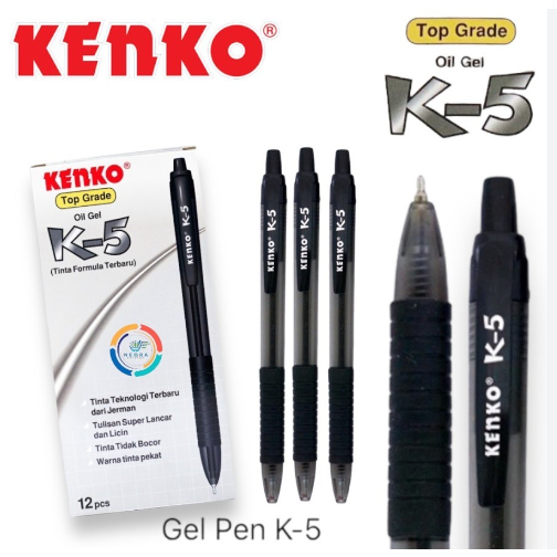 Jual ( Pcs ) KENKO - Bolpen Gel Pen K-5 / Ballpoint Pena | Shopee Indonesia