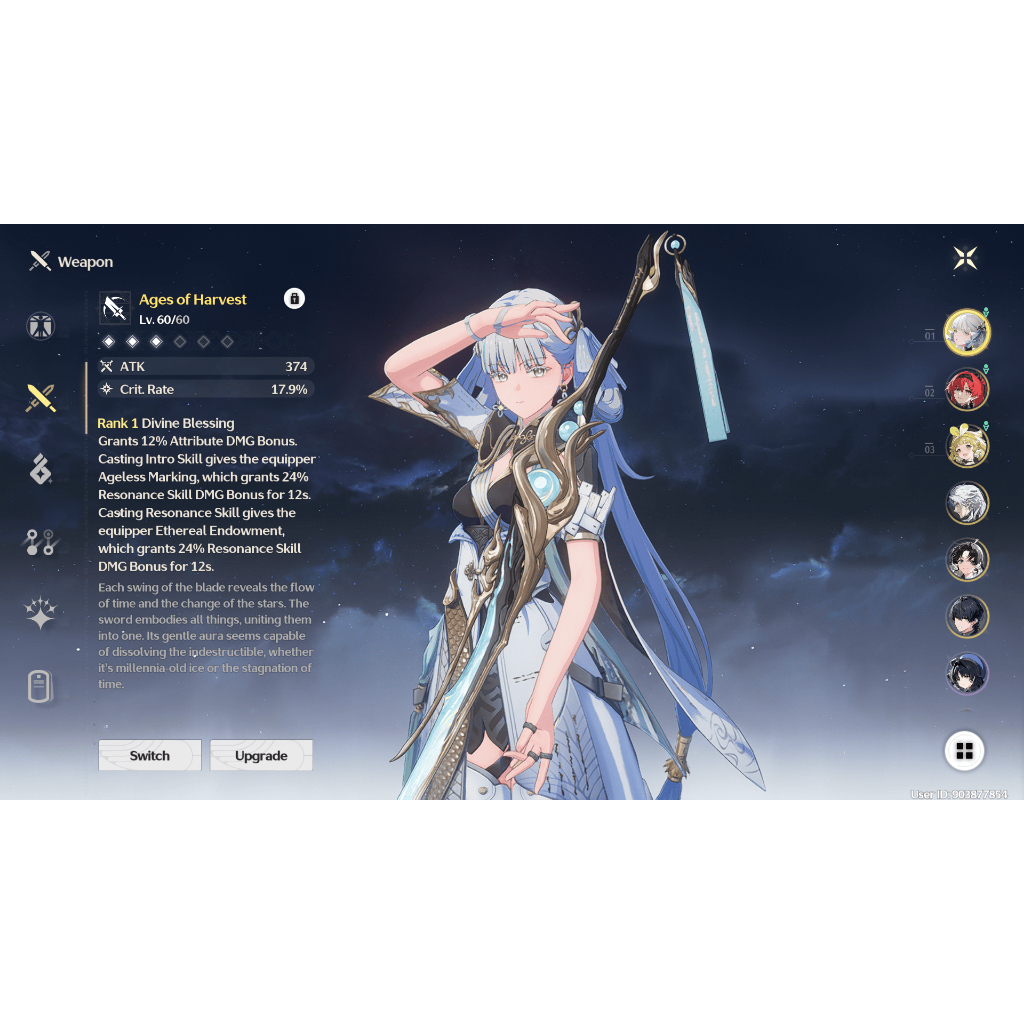 Jual AKUN WUTHERING WAVES [SEA] 8 SSR JINSHI SIGNATURE AGE OF HARVEST ...