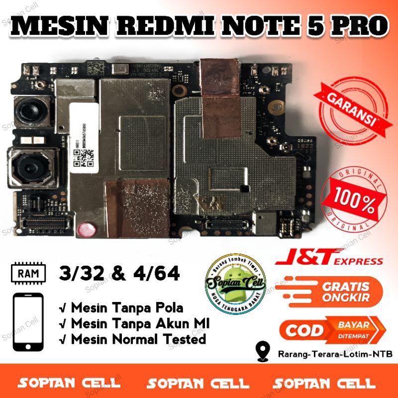 Jual Mesin Redmi Note 5 Pro Ram 3/32 original | Shopee Indonesia