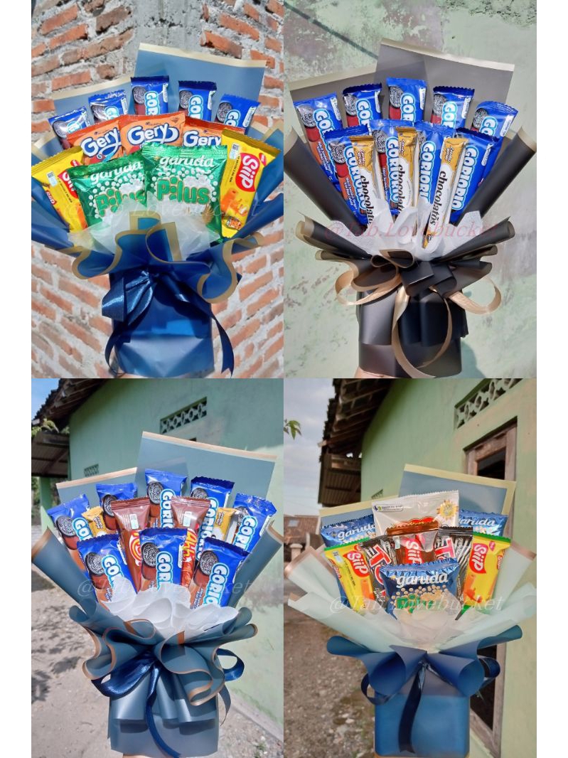 Jual BUCKET SNACK / BUKET SNACK / BUCKET SNACK BUNGA WISUDA SEMPRO ...