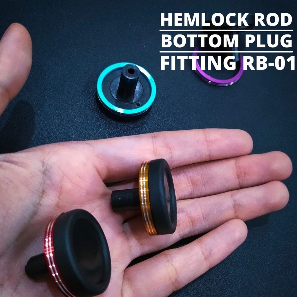 Jual BUTT CUP/ TUTUP GAGANG BAWAH JORAN CUSTOM ROD BY HEMLOCK 4 WARNA ...